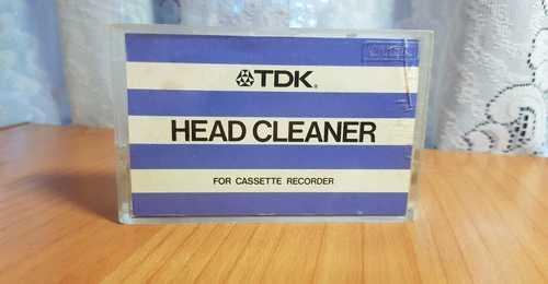 TDK Head Cleaner HC-1. Чистящая аудиокассета