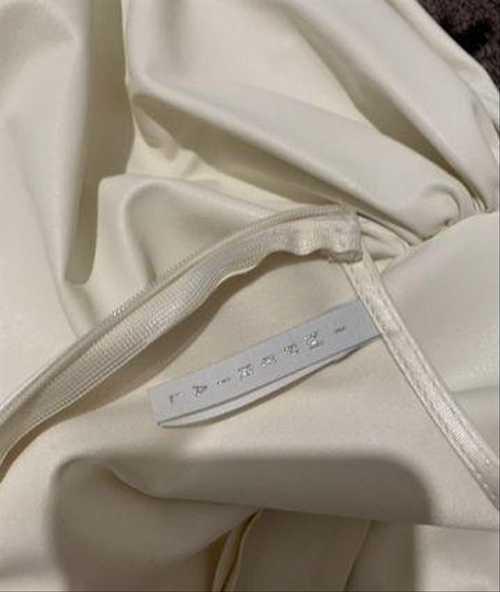 Итальянское белое платье эко-кожа Imperial