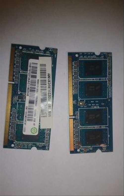 DDR3 2GB PC3 10600 1333 MHz 1.5V SO-dimm (2 шт)