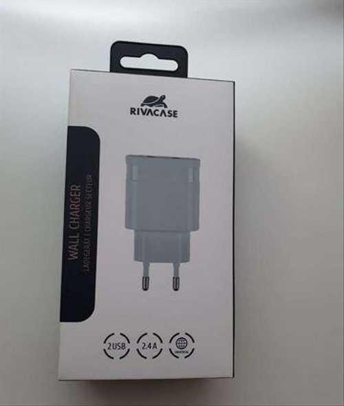 Сетевое зарядное устройство Rivacase 2.4A 2 USB