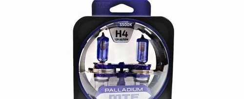 Комплект галогенных ламп MTF H4 palladium 2шт