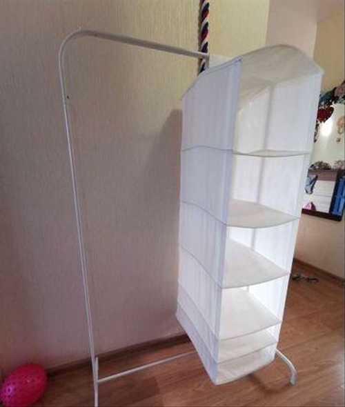 Вешалка напольная IKEA + модуль для хранения