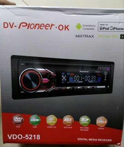 Pioneer ok андроид. DV Pioneer ok 4410 с выдвижным экраном.