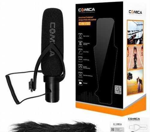 Накамерный микрофон ComiCa CVM-V30 Pro черный