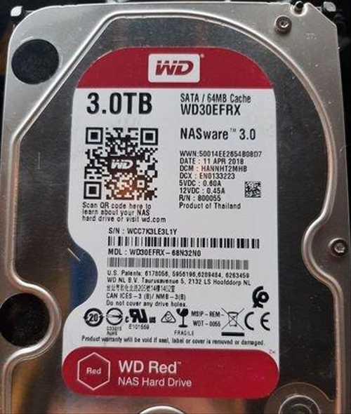 Жесткий диск WD Red 3 TB