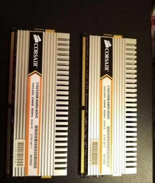 Комплект 4 гб озу ddr2 CM2X2048-6400C4DHX