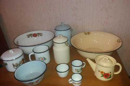Советская эмалированная посуда