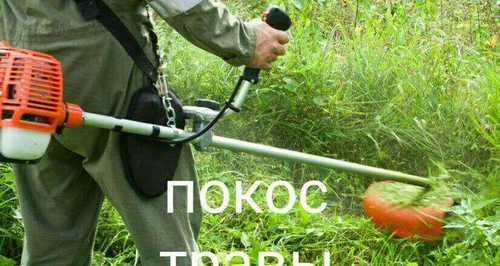 Скосим траву триммером stihl