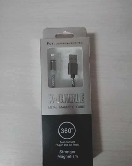 Магнитный кабель USB - Micro USB X-Cable Metal Mag