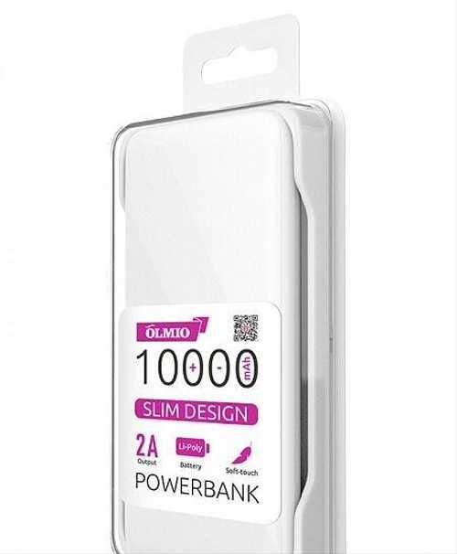 Внешний аккумулятор Slim, 10000mAh, olmio