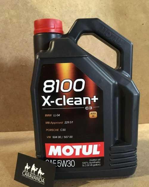 Масло motul 8100 X-clean Plus 5W30, 5л