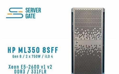 Сервер HP ML350 Gen8 8SFF 2 x E5-2650v2 512 GB