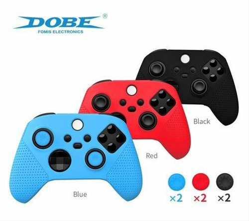 Xbox Series Силиконовый чехол + 2 Накладки dobe