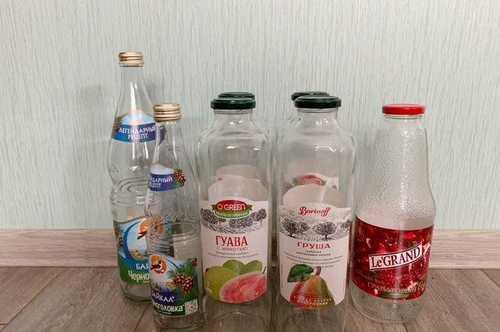 Бутылки, банки стеклянные для соков, 1 литр
