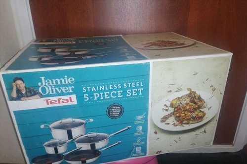 Набор посуды Tefal Jamie Oliver 8 предметов новый
