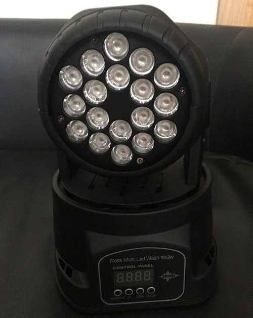 Ross mobi LED wash 18X3W световая голова новая