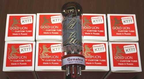 Радиолампы KT77 Genalex Gold Lion, пары квартеты