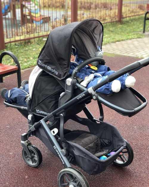 Коляска UppaBaby Vista + люлька, для погодок