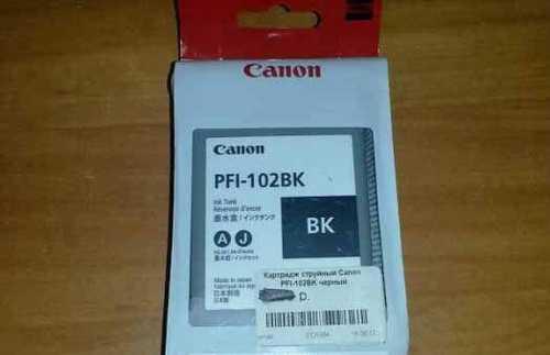 Картридж струйный Canon PFI-102BK