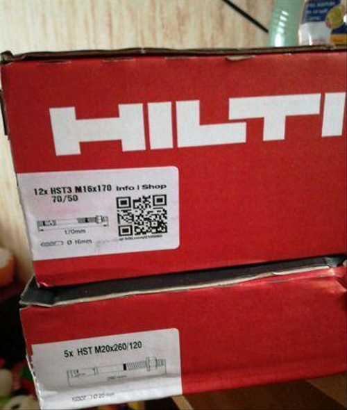 Вес анкер шпильки hilti