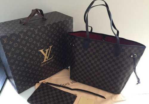 Сумка LV Louis Vuitton Neverfull Луи Витон Шоппер