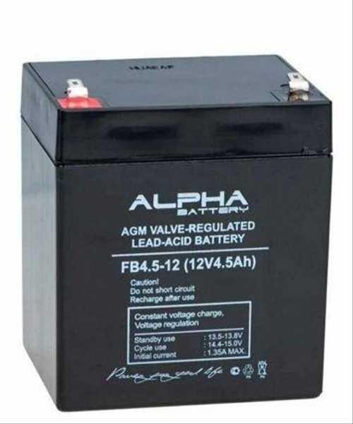 Аккумулятор для ибп Alpha Battery FB 4.5-12 (12В-4