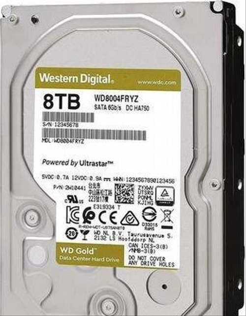 Жесткий диск wd gold 8tb