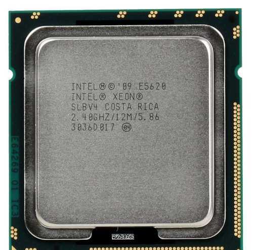 4 штуки Intel Xeon E5620 2.4 GHz