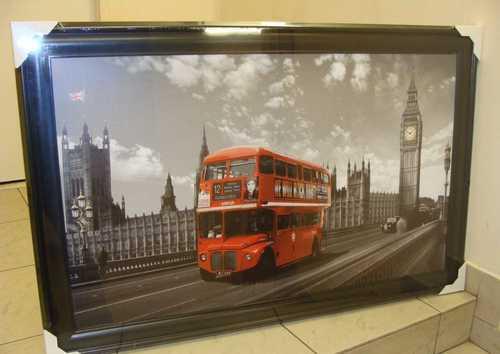 Картина холст (60Х100) №41 London Buses Big Ben