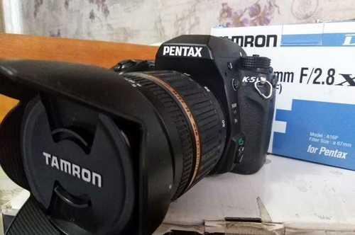 Продам Pentax k5 + Tamron 17-50 2.8 di 2