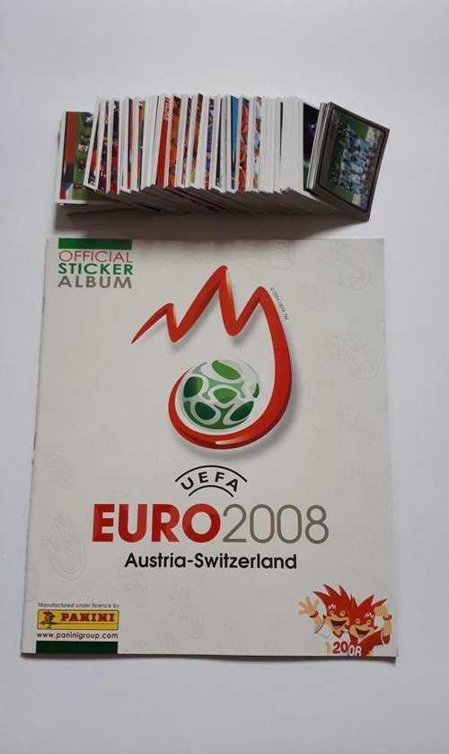 Наклейки panini Чемпионат Европы 2008 сет + альбом