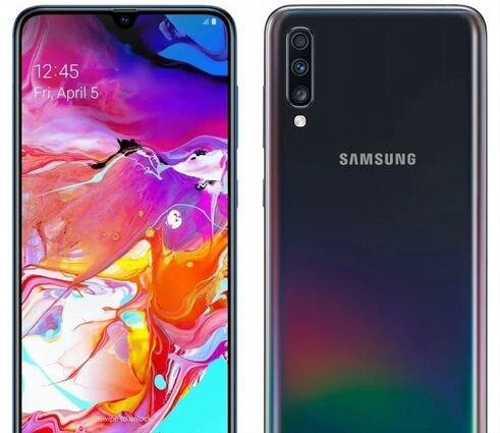 Samsung A70 black оригинал комплект