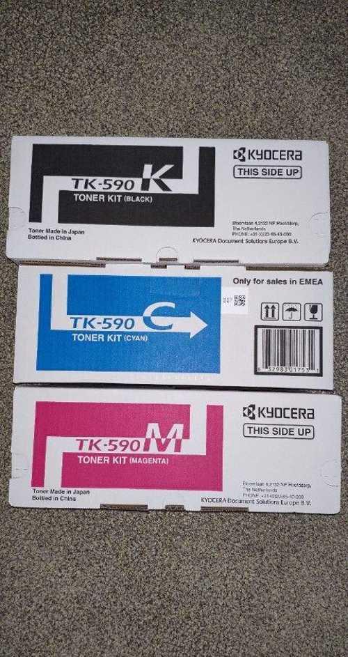 Картриджи tk-590 новые оригинал
