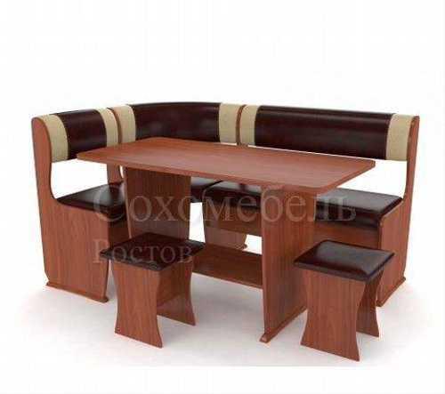Кухонный уголок Консул 1 стол, скамья, стулья