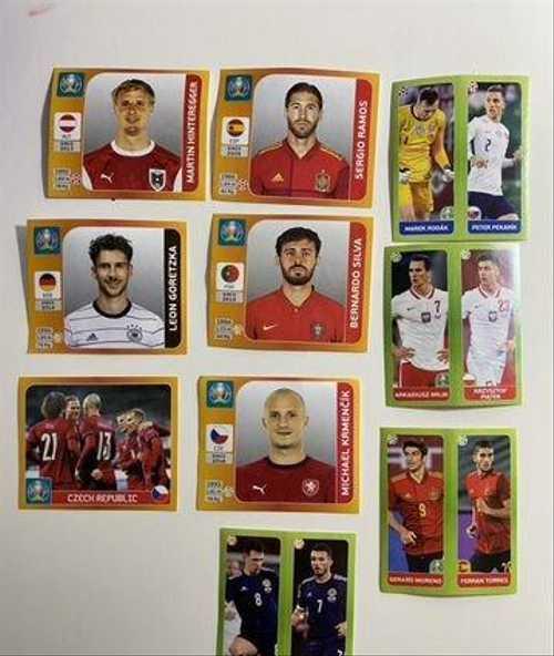 Наклейки panini euro 2020