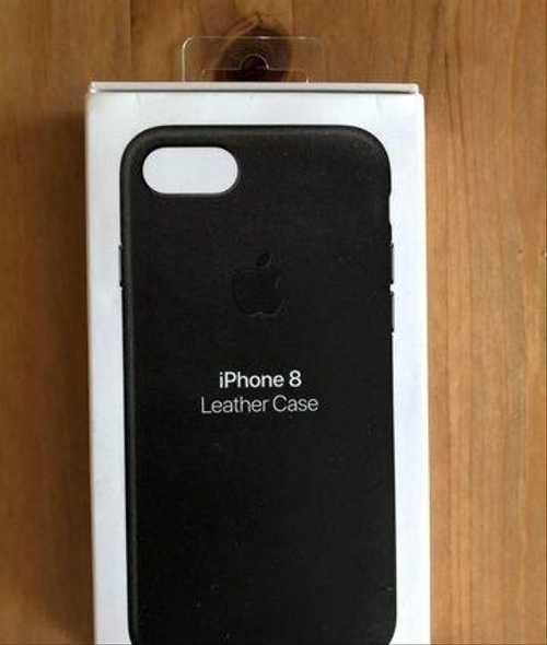 Кожаный чехол iPhone 8 оригинал