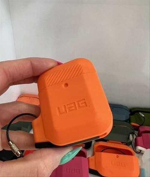 Чехол UAG Silicone Case Orange для AirPods 1/2