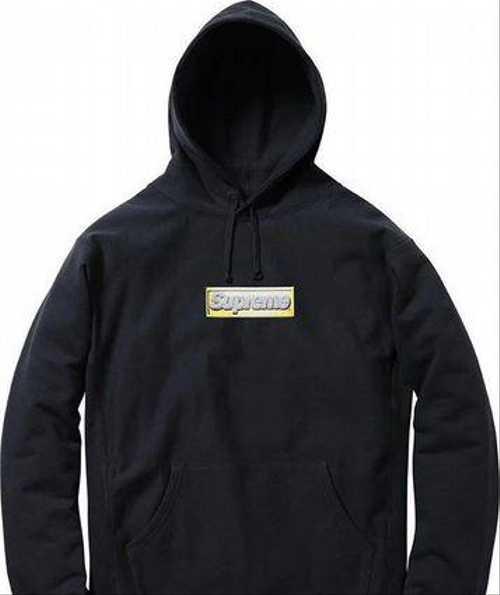 Худи Supreme Bling Box Logo Hooded Sweatshirt