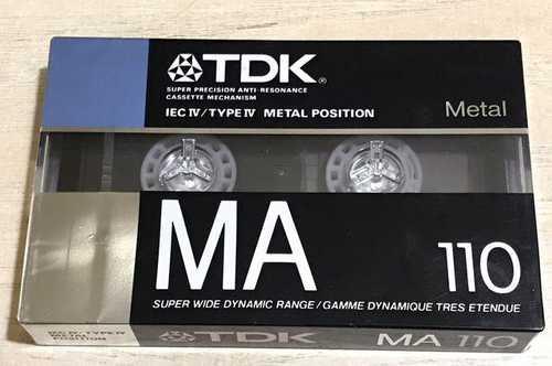 Аудиокассета TDK MA 110 (Made in Japan) 1988 год