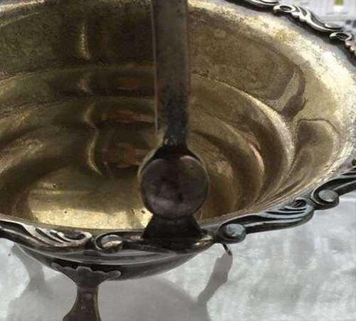 Серебряная вазочка для варенья 875 проба