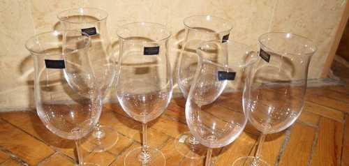 Набор хрустальных бокалов для вина 6 штук