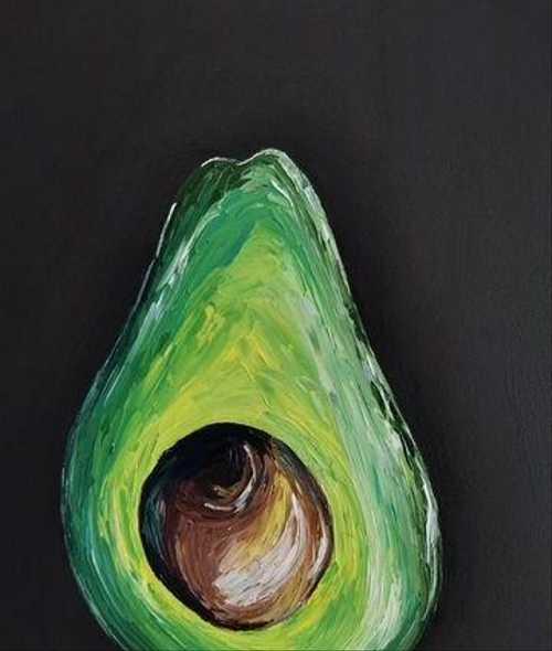Картина маслом на холсте авокадо