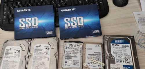 Жесткие диски hdd ssd 2,5 3,5