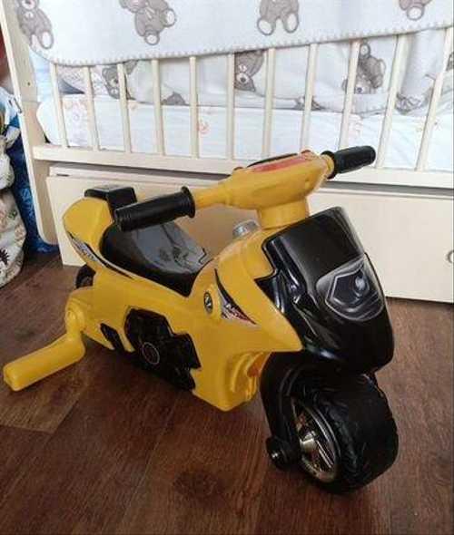 Детская машинка каталка (мотоцикл)