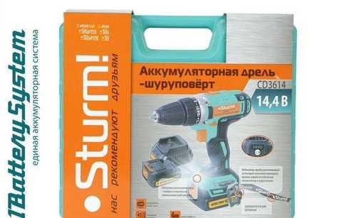 Аккумуляторный шуруповерт Sturm CD3614