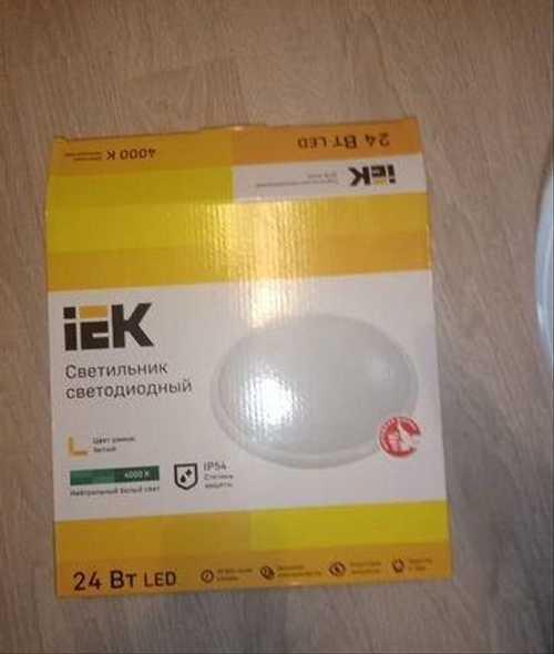 IEK Светильник LED дпб 3005 24Вт IP54 4000K белый