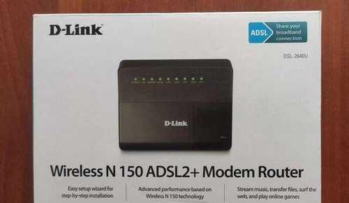 Adsl роутер wireless N 150 adsl2 + modem router