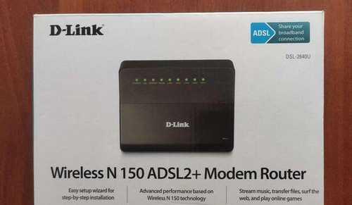 Adsl роутер wireless N 150 adsl2 + modem router