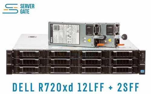 Сервер dell R720 12LFF 2SFF 2x E5-2640v2 384GB
