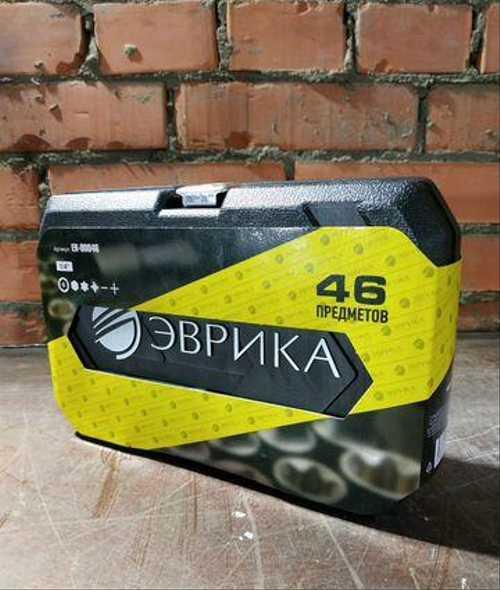 Набор инструментов Эврика Pro 46пр 1/4"